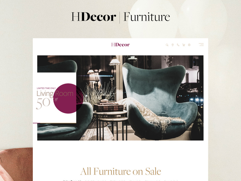 Home Decor | Furniture PSD Template by Henrique Sadao ~ EpicPxls