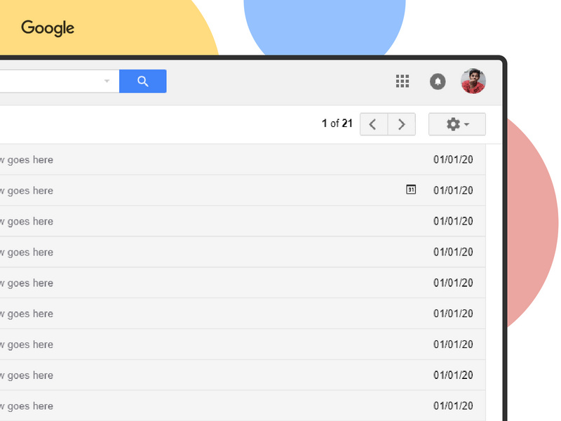 Gmail Web UI Kit by Scrillo Designers ~ EpicPxls