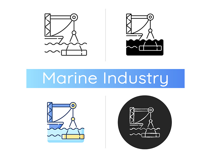 Underwater construction icon by bsd studio ~ EpicPxls