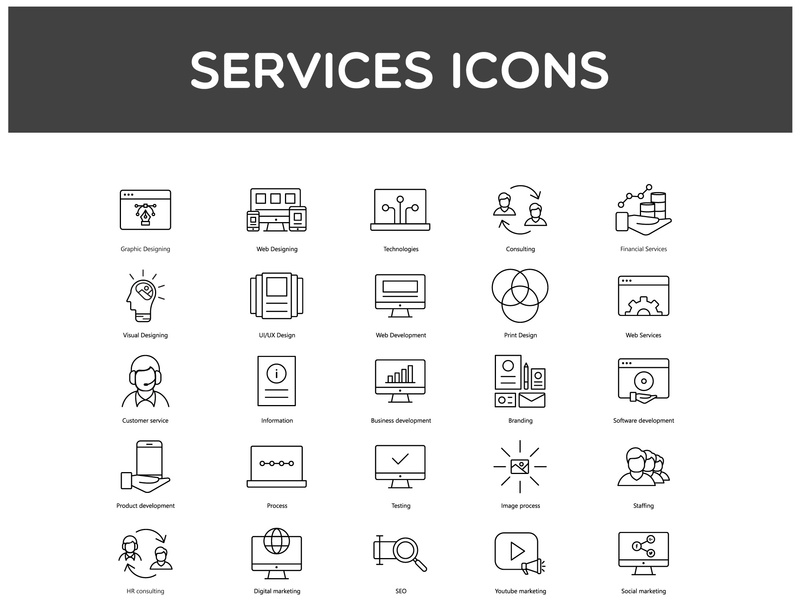 Services Icons by wowpatterns ~ EpicPxls