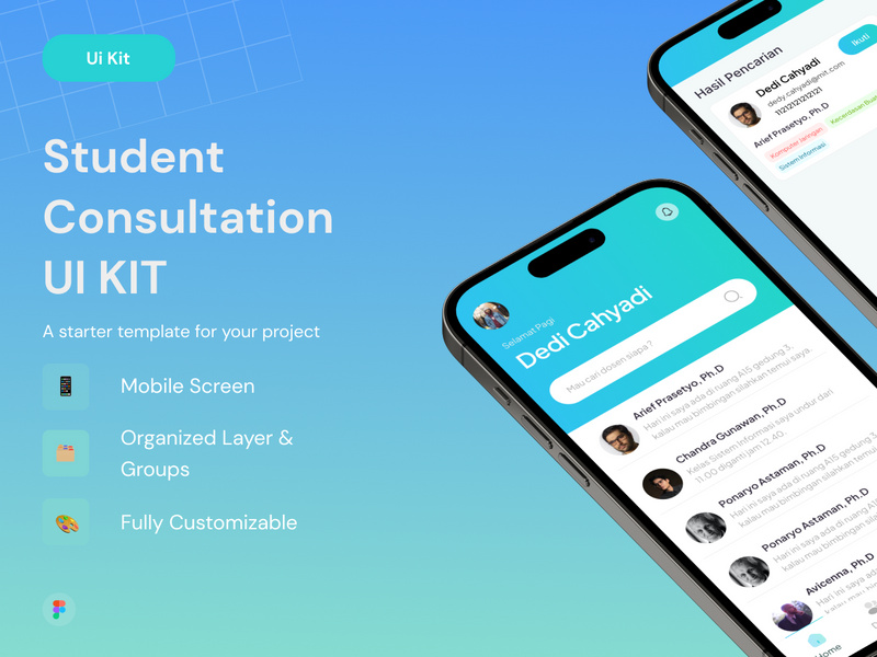 Student Consultation UI Kit by Eureka Visuals ~ EpicPxls
