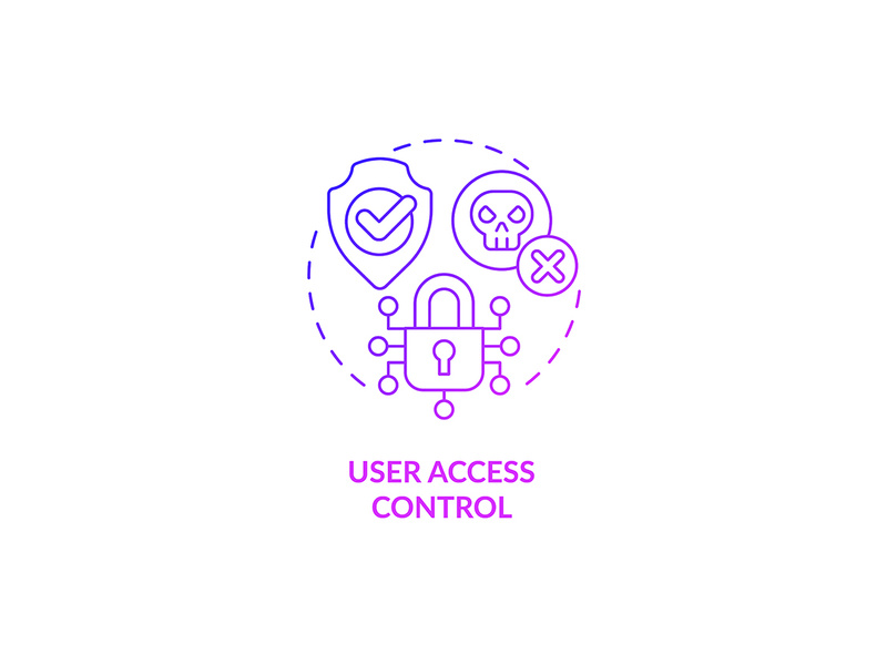 User access purple gradient control concept icon by bsd ~ EpicPxls