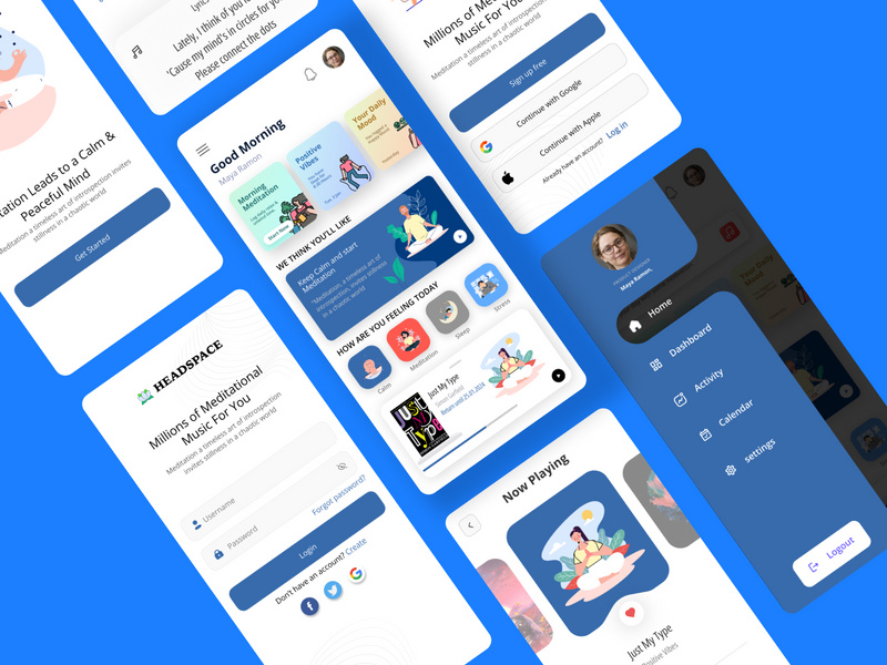 Headspace App Redesign by Attiqanaz603 ~ EpicPxls