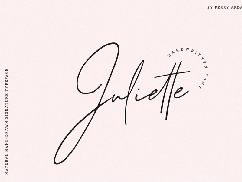 Juliette | Signature Font by Faptype ~ EpicPxls