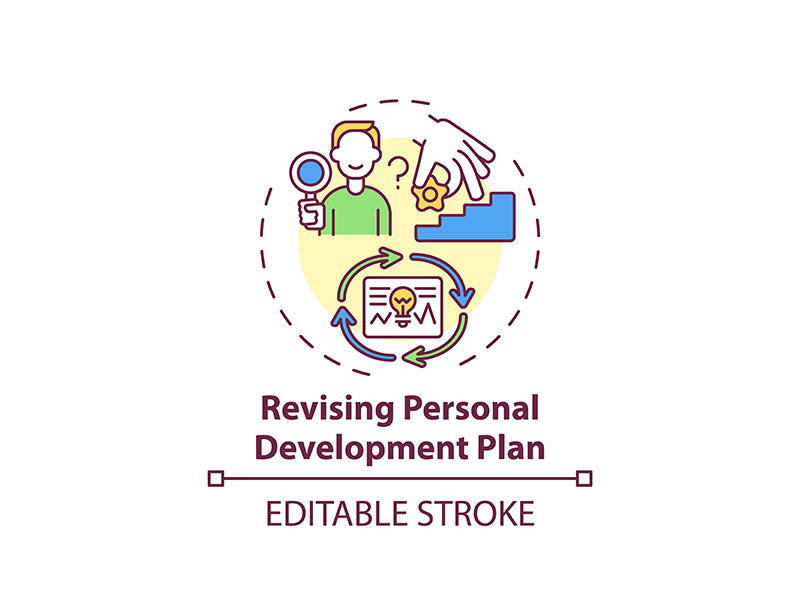 Revising personal development plan concept icon by bsd ~ EpicPxls