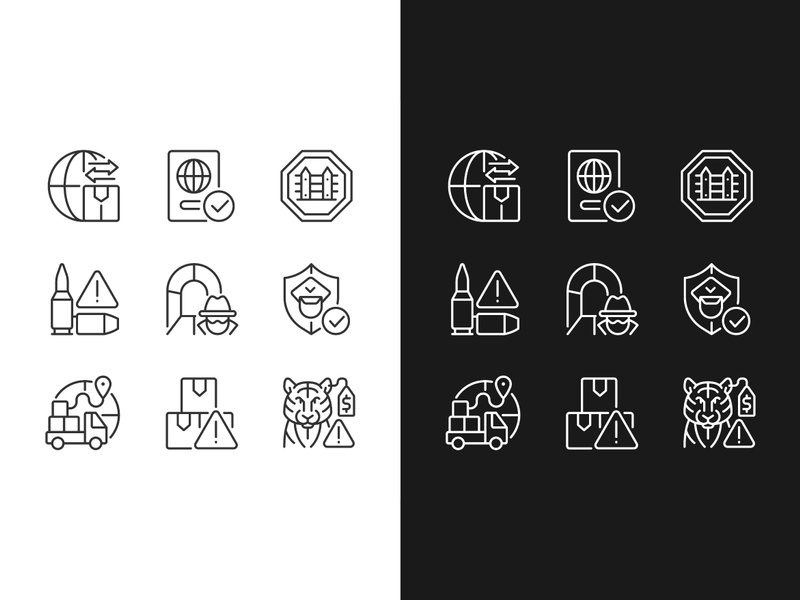 International trading linear icons set by bsd studio ~ EpicPxls International trading linear icons set by bsd studio ~ EpicPxls
