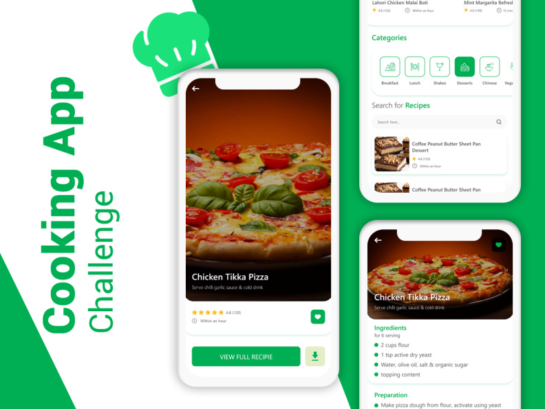 Cooking App UI/UX Design by Attiqanaz603 ~ EpicPxls