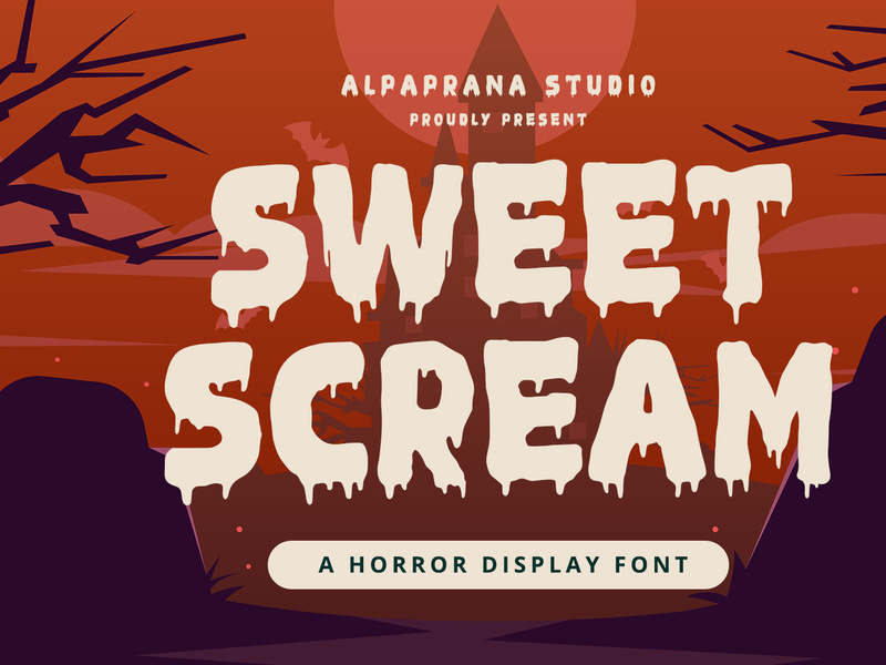 Sweet Scream - Display Font by Alpaprana Studio ~ EpicPxls