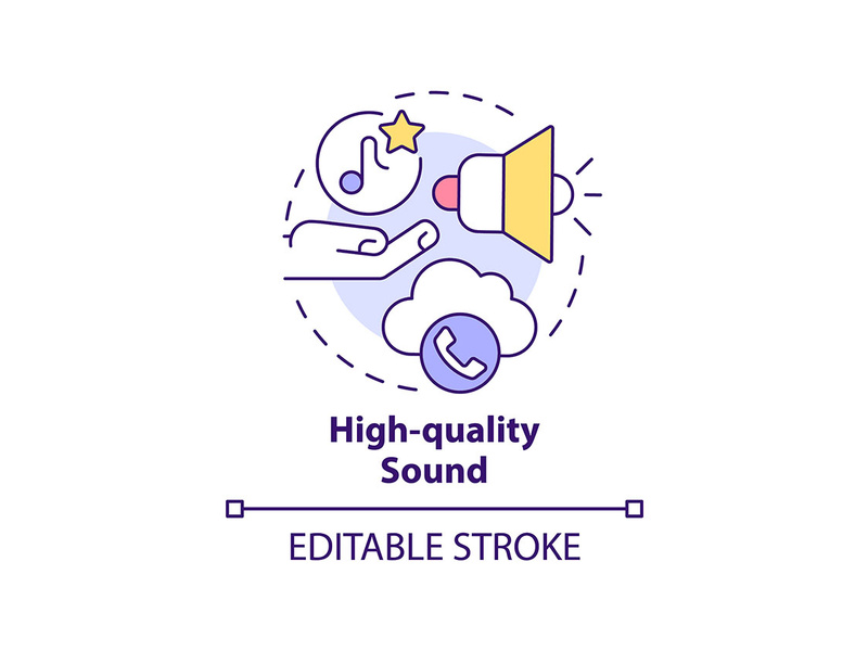 High-quality sound concept icon by bsd studio ~ EpicPxls