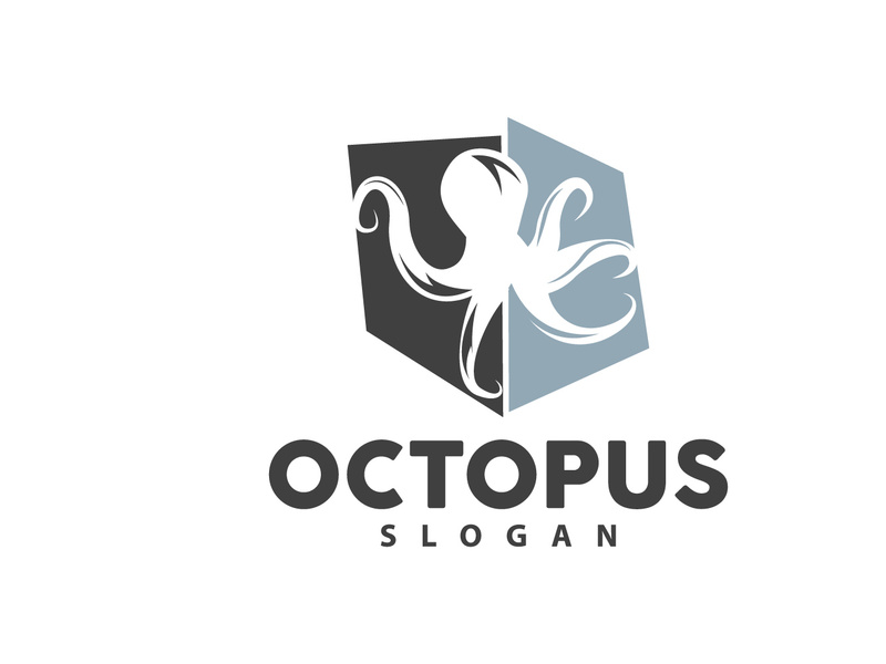 Octopus Logo, Sea Animals Vector by Maylianaw28 ~ EpicPxls