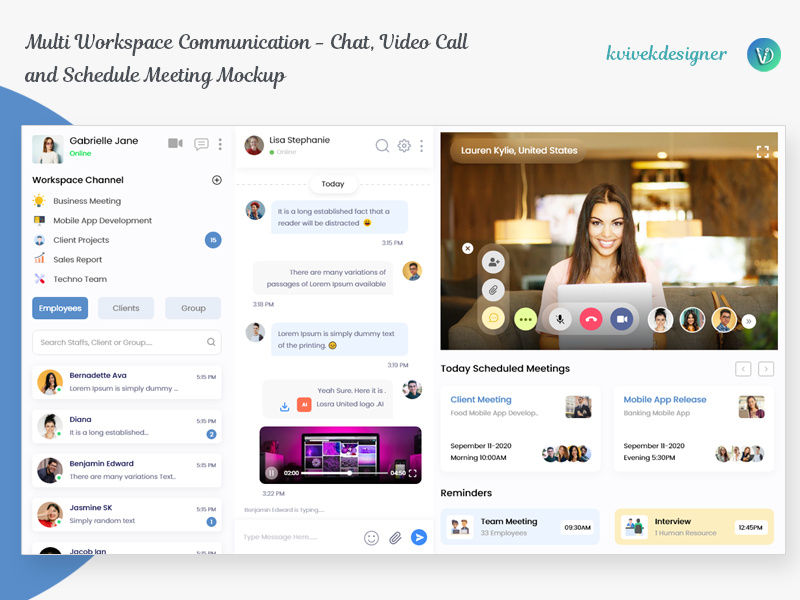 Multi Workspace Communication - Chat, Video Call and ~ EpicPxls