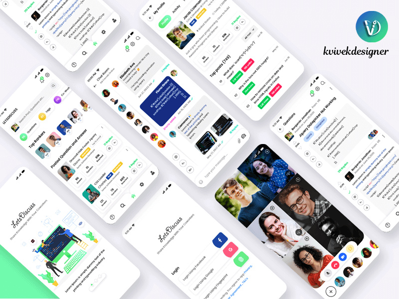 Learn and Share Programming Knowledge Mobile App UI Kit by ~ EpicPxls