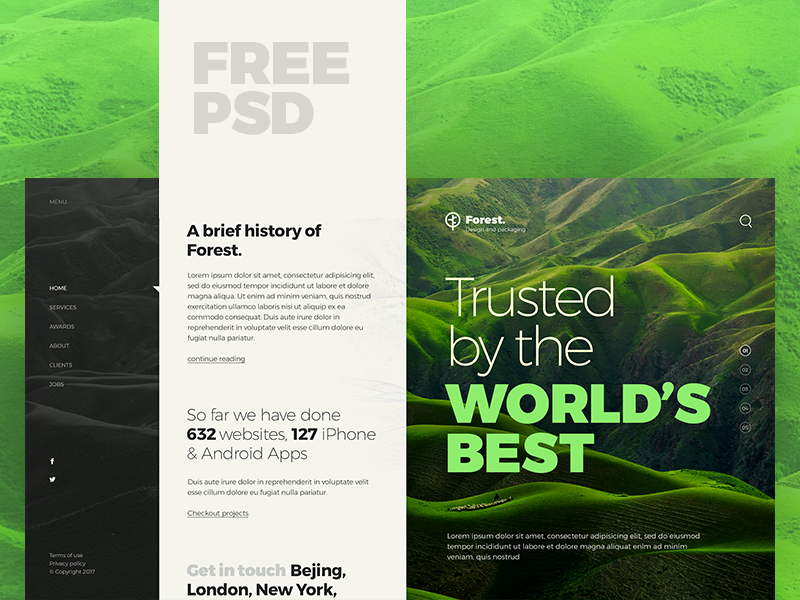 Forest - free template by Rajesh Kumar ~ EpicPxls