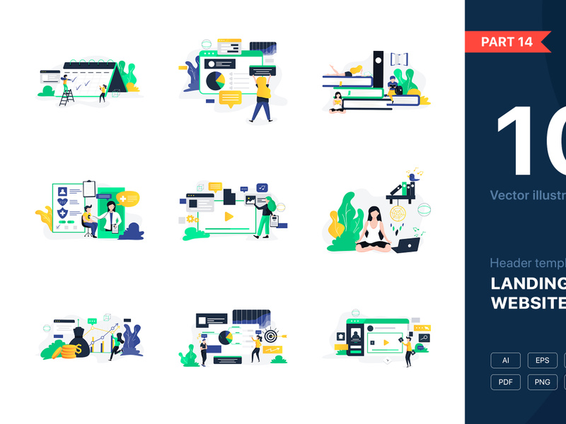 [Part 14] Website illustrations set by Freeslab88 ~ EpicPxls