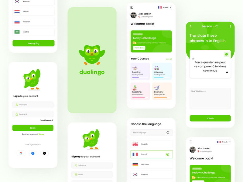 Duolingo Language Learning Redesign by Attiqanaz603 ~ EpicPxls Duolingo Language Learning Redesign by Attiqanaz603 ~ EpicPxls