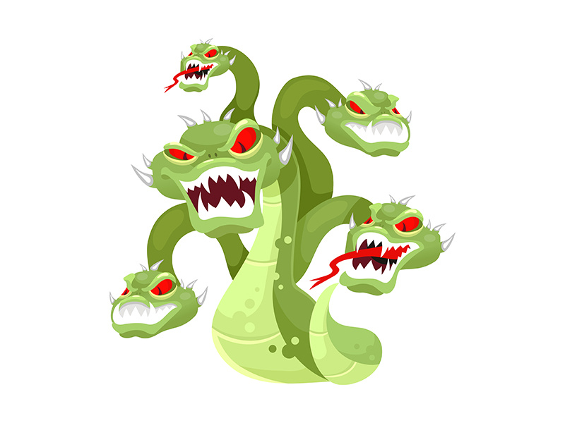 Hydra flat vector illustration by The Img ~ EpicPxls