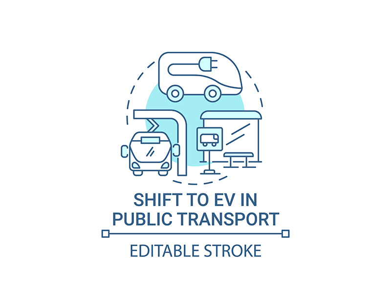 Eco green public transport concept icon. by bsd studio ~ EpicPxls