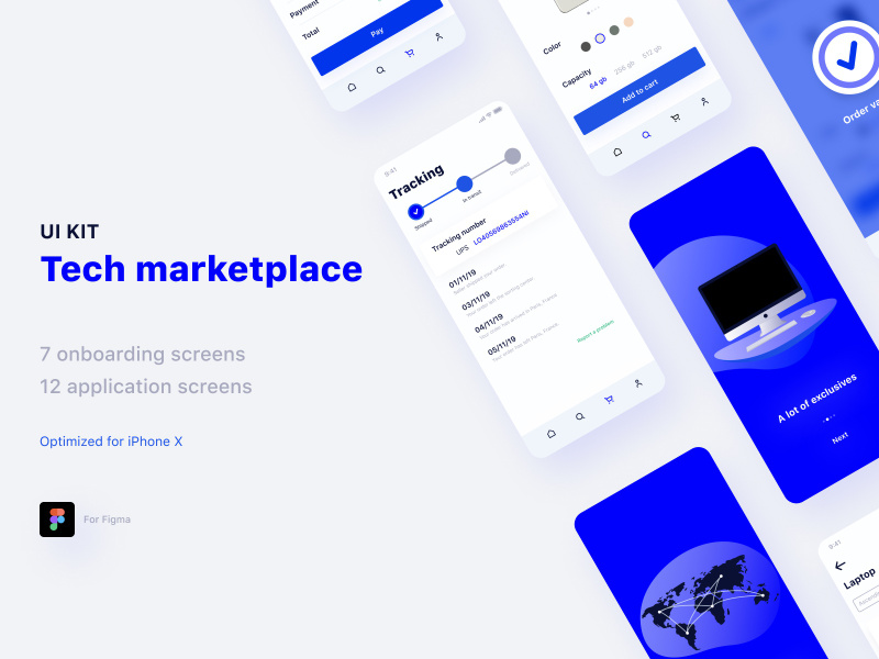 Tech Marketplace UI Kit by Anthony Choren ~ EpicPxls