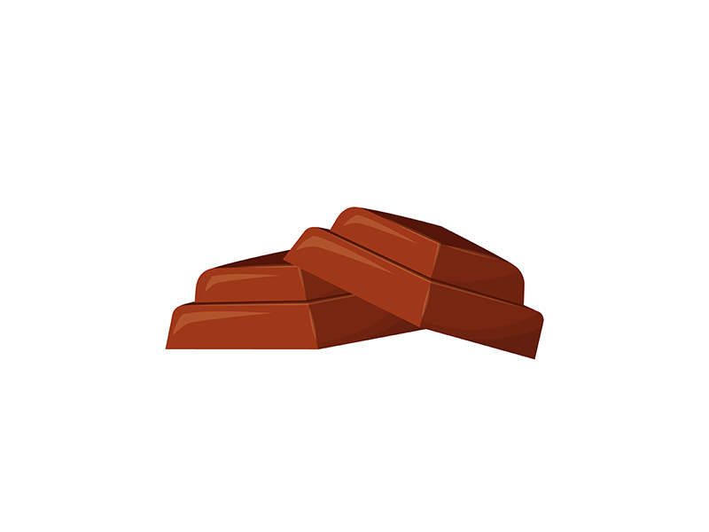Chocolate pieces cartoon vector illustration by The Img ~ EpicPxls