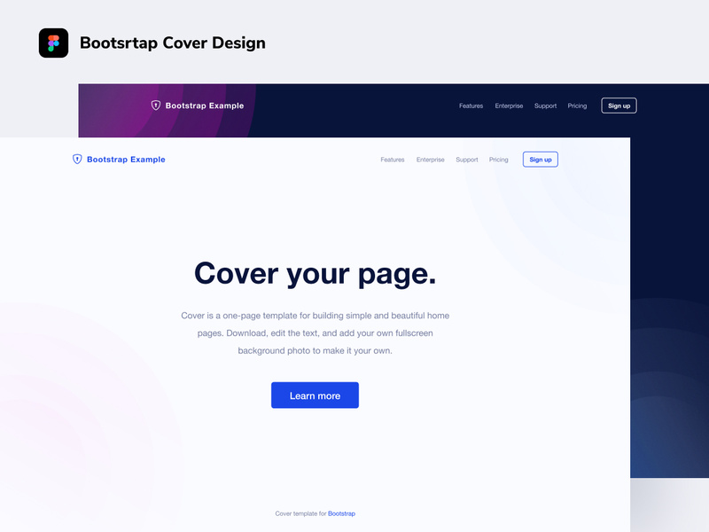 Bootstrap Cover Design by Ideadesigncodes ~ EpicPxls