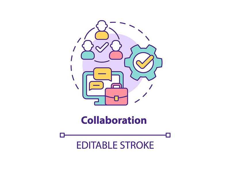 Collaboration concept icon by bsd studio ~ EpicPxls