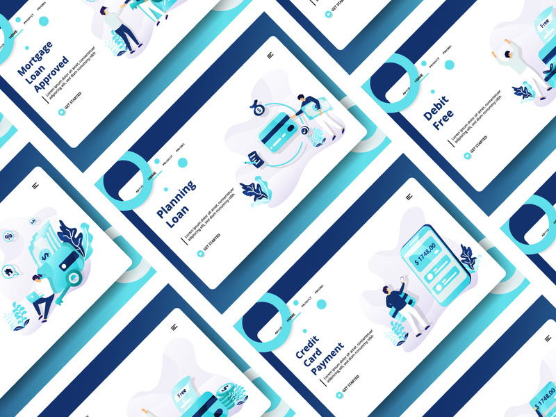 Credit And Loan Landing page template vol 1 by Twiri ~ EpicPxls