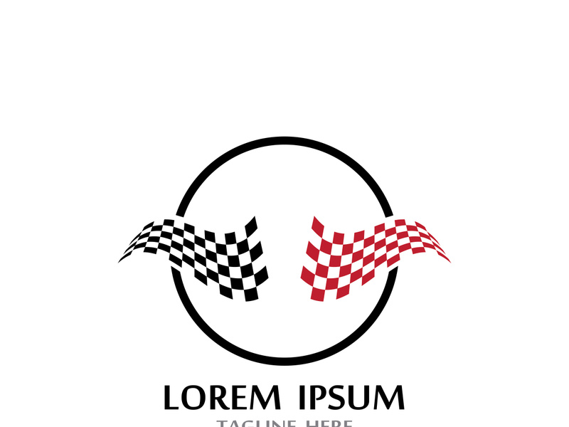 Creative and modern racing flag logo design. by Ijum13719 ~ EpicPxls