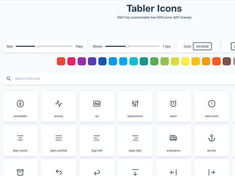 Tabler Icons: 550+ Free SVG icons by Paweł Kuna ~ EpicPxls