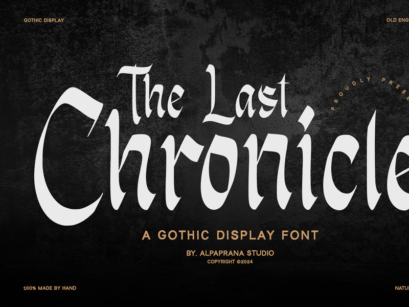 Last Chronicle - Display Font by Alpaprana Studio ~ EpicPxls
