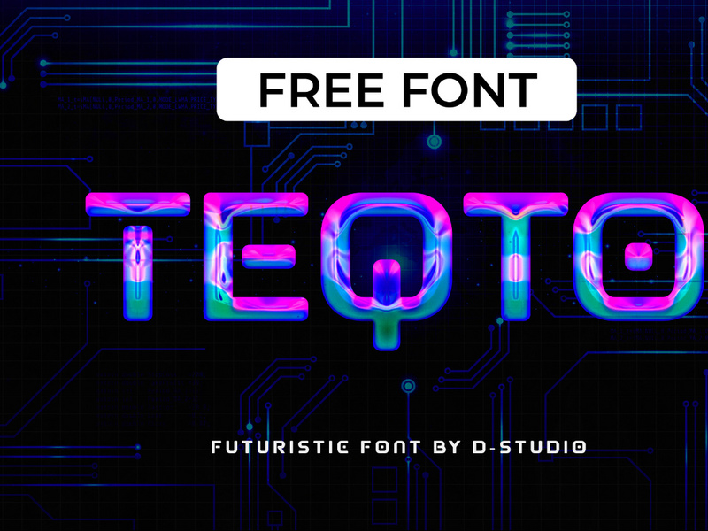 Teqto - Free Font by Drizy Studio ~ EpicPxls
