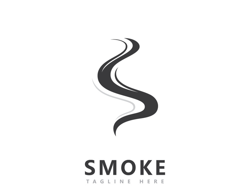 Smoke logo icon vector design inspiration by Demartono12 ~ EpicPxls