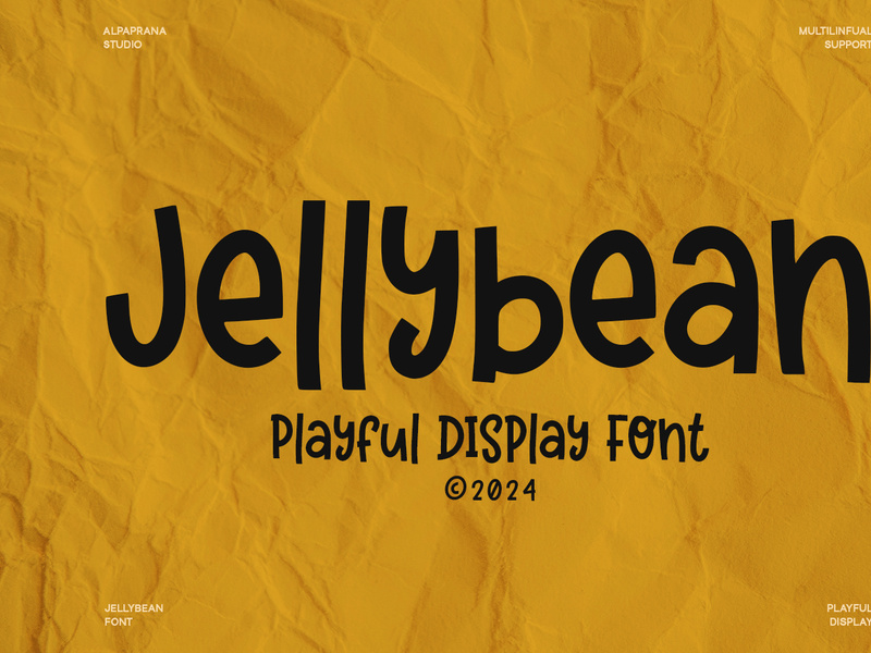 Jellybean - Display Font by Alpaprana Studio ~ EpicPxls