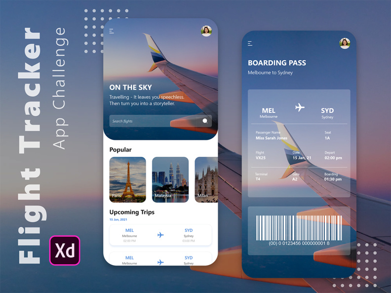 Flight Tracking App Design Exploration By Attiqanaz603 Epicpxls