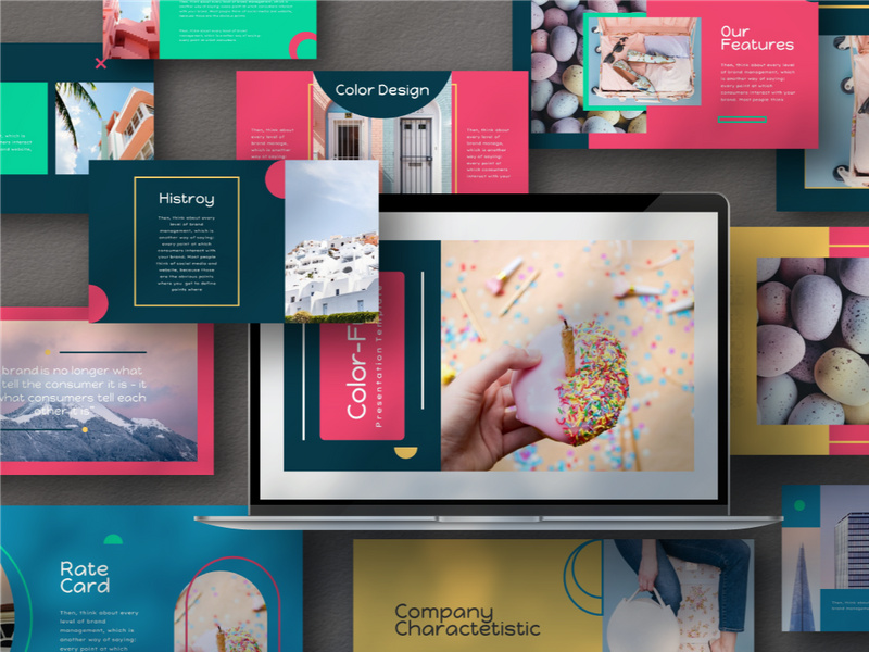 Color Fun Google Slide Template by Inkofert ~ EpicPxls