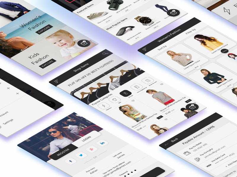 E Shop eCommerce UI Kit by App Innovation ~ EpicPxls