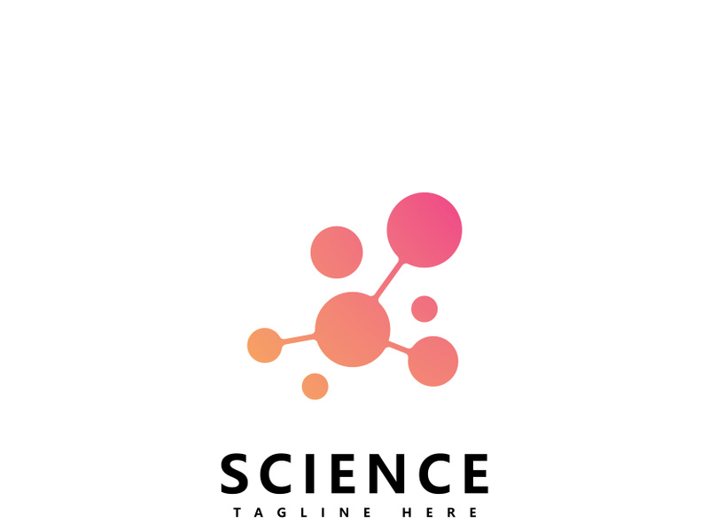 Molecule logo icon template for science brand identity. by ~ EpicPxls