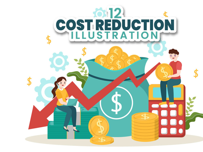 12 Cost Reduction Business Illustration by denayuneep ~ EpicPxls