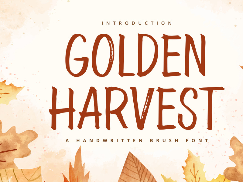 Golden Harvest - Handwritten Font by Alpaprana Studio ~ EpicPxls