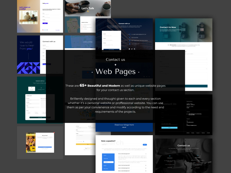 65+ Premium "Contact Us" Pages by Aj ~ EpicPxls