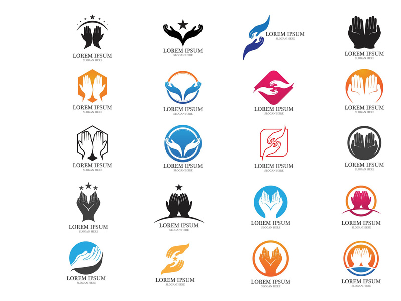 Hand Hope logo vector by Upgraphic ~ EpicPxls