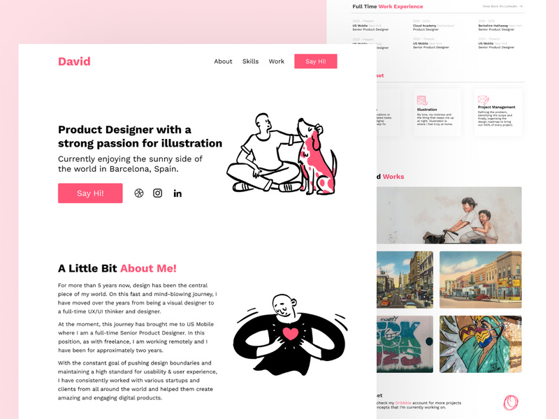 Cute Portfolio Website Template by Salman Khan ~ EpicPxls