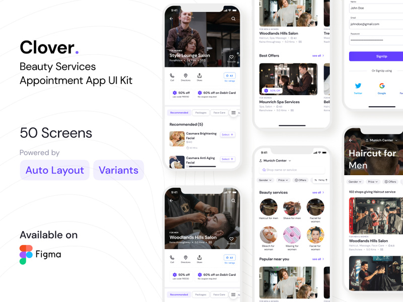 Clover Mobile app UI Kit by Rehan K. ~ EpicPxls