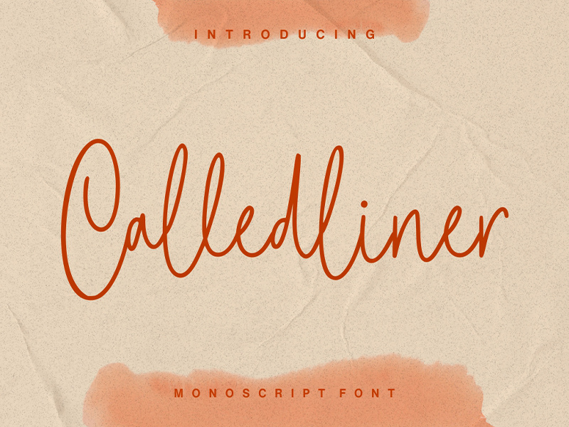 Calledliner - Monoscript Font by Stringlabscreative ~ EpicPxls