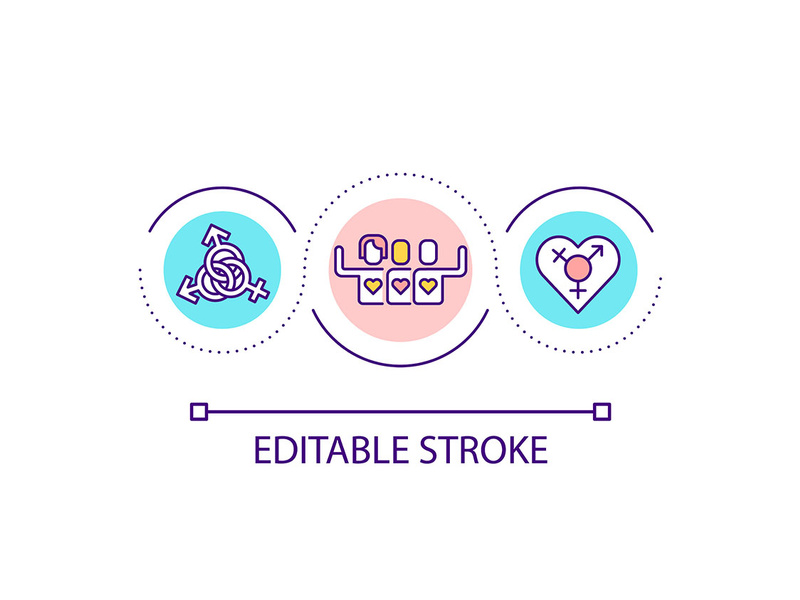 Different sexual orientation loop concept icon by bsd ~ EpicPxls