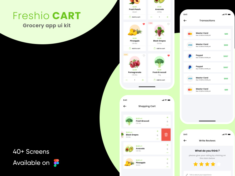 Grocery app ui kit by Ronakpatel2403 ~ EpicPxls