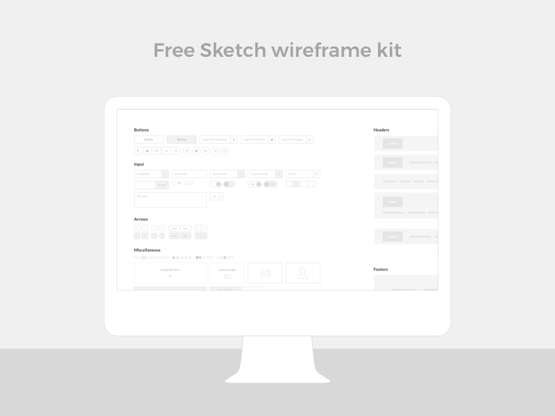 Sketch wireframe kit by Nicolaj Reck ~ EpicPxls