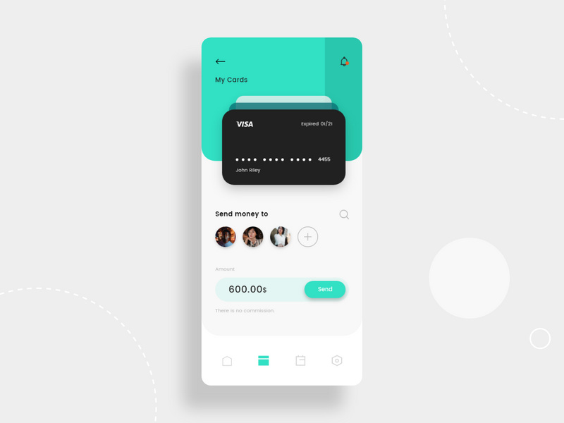 My cards concept screen for Payment app by TuyenHT ~ EpicPxls