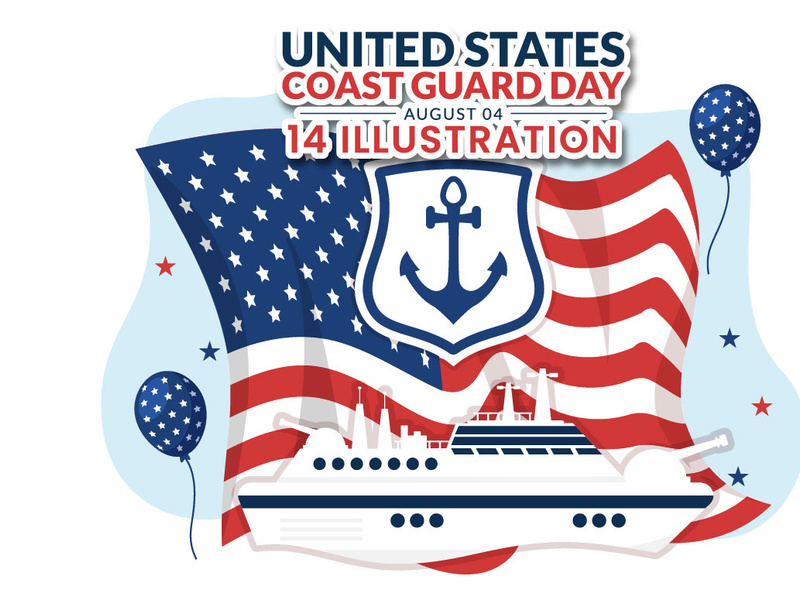 14 United States Coast Guard Day Illustration by denayuneep ~ EpicPxls