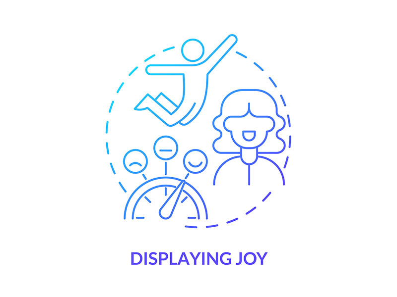 Displaying joy blue gradient concept icon by bsd studio ~ EpicPxls