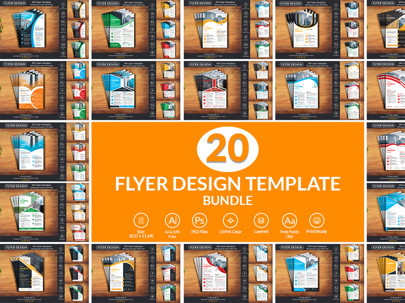 Flyer Design Bundle by Md Rony Ahmed ~ EpicPxls